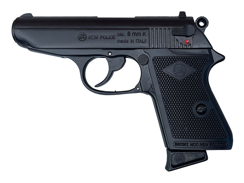 Bruni New Police Pistol (Cal.8 - BFG - BLACK - 2000) - Huntsman Sports