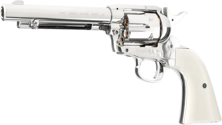 Umarex - 5.8309 Colt Single Action Army Nickel .177 BB 5.5inch (COSAANB5 ) - Huntsman Sports