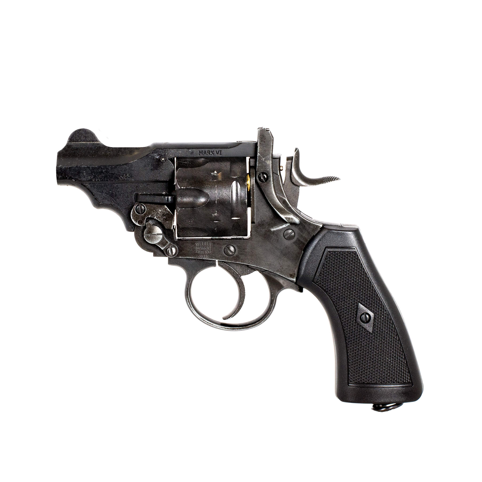 Webley MkVI .455 Service Air Revolver - Battlefield Finish, .22 Pellet ...