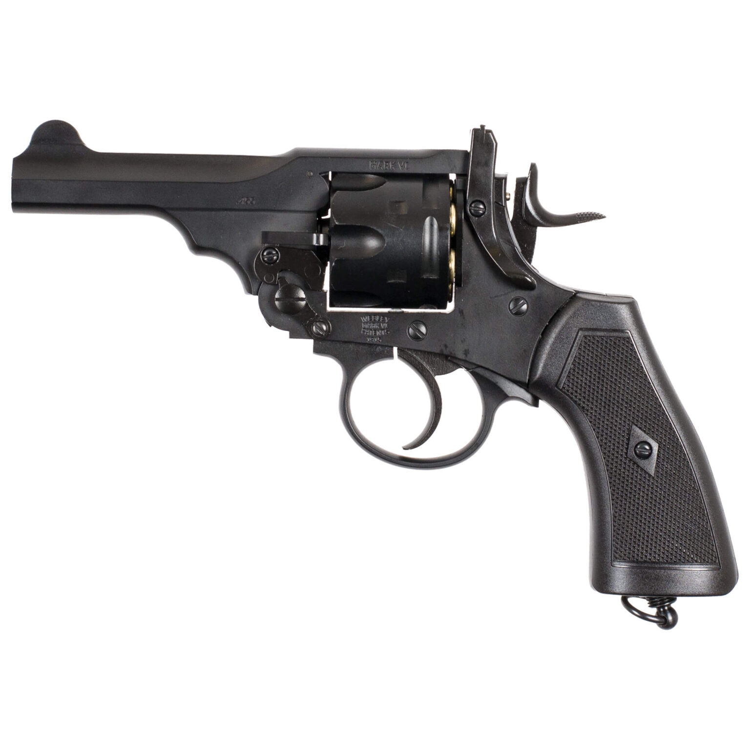 Webley MkVI .455 Service Air Revolver - 4" Barrel, .177 CO2 Replica