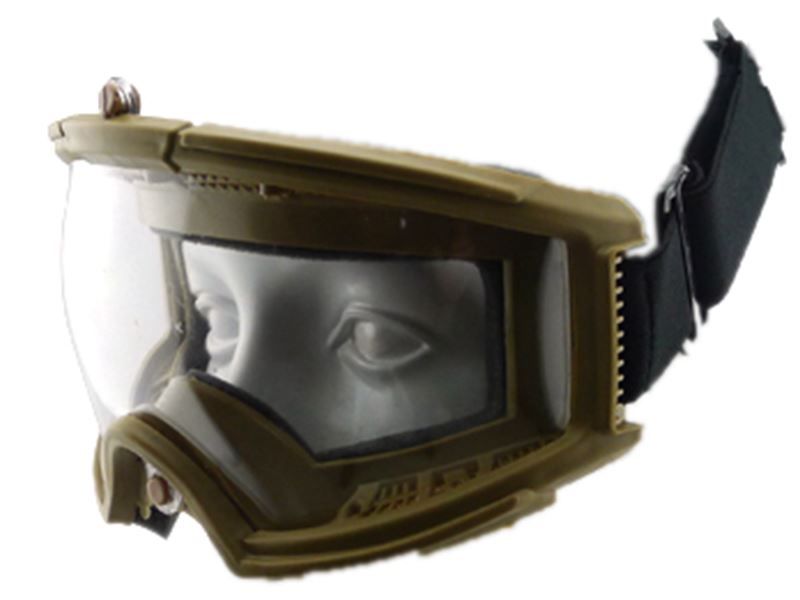 Big Foot Tactical Goggles (Nylon Glasses) (Tan) - Huntsman Sports