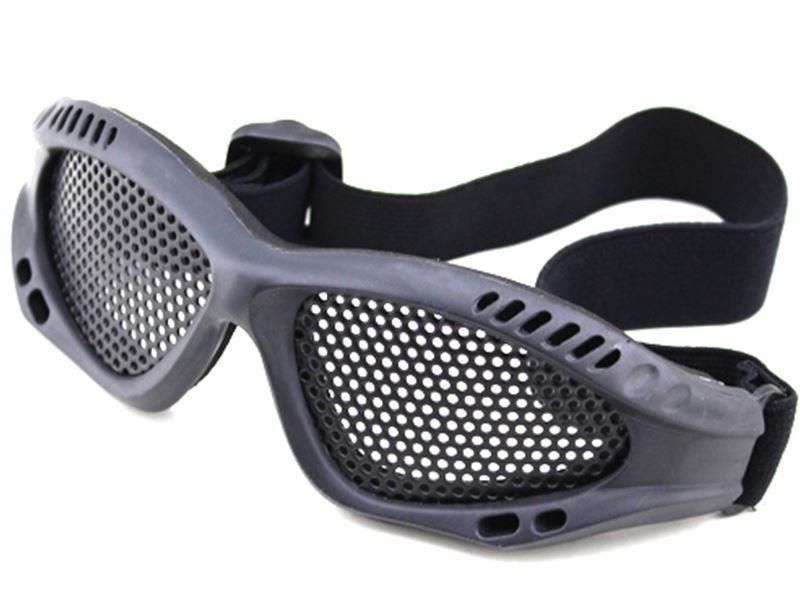 Big Foot Zero Steel Mesh Goggles(Small) (Round Orifice) (Black ...